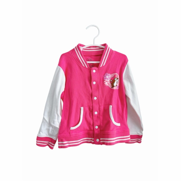 BUC-EE'S | Jackets & Coats | Bucees Pink And White Varsity Jacket ...